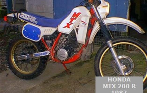 Honda MTX 200 R - 1987 - technické parametry, názory motorkářů ...