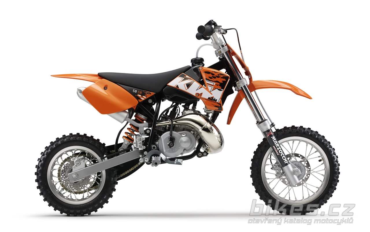 KTM 50 SX - 2007 - technické parametry, názory motorkářů, servisní manuály